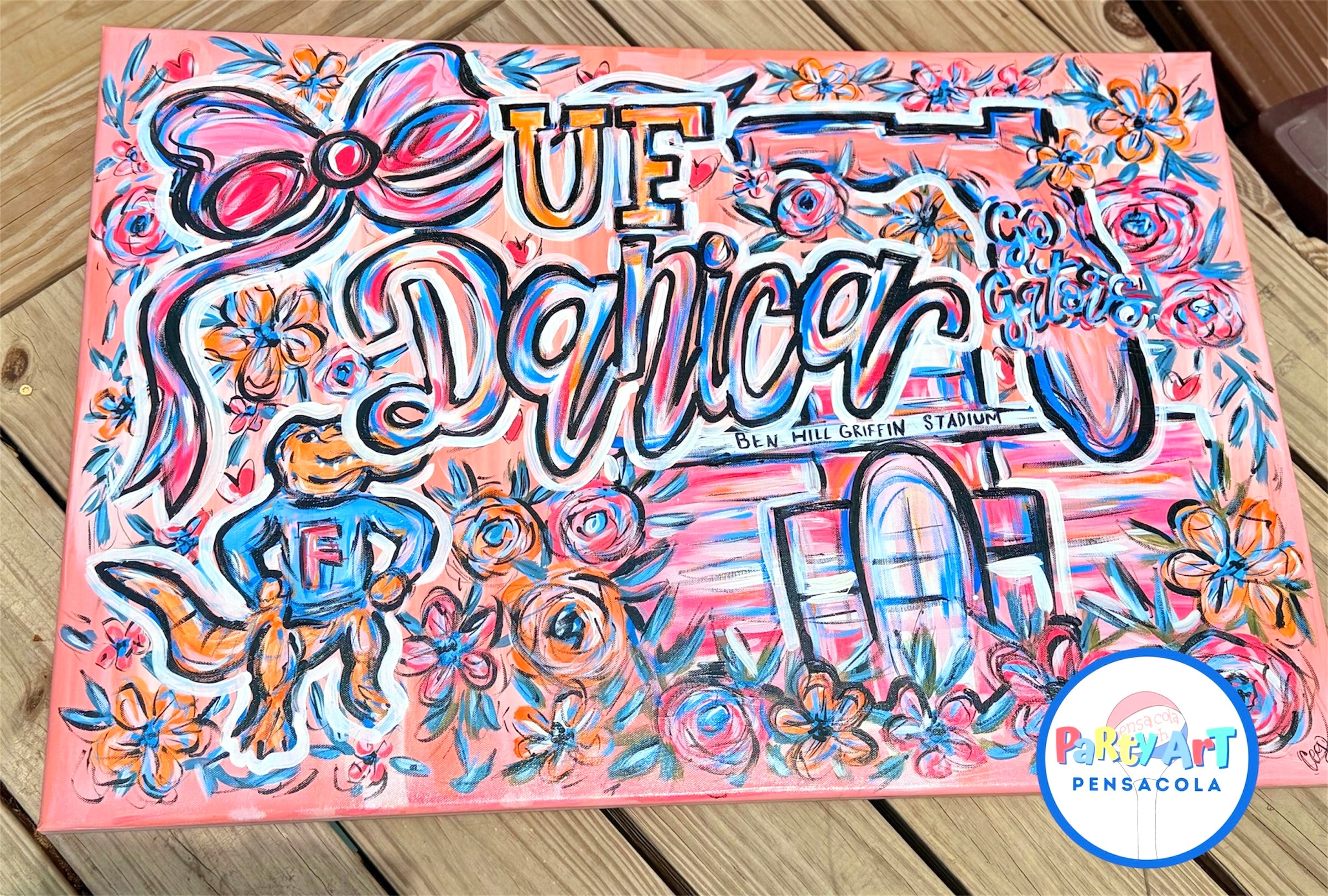 Custom Painted College Canvas – Art By Emmaline